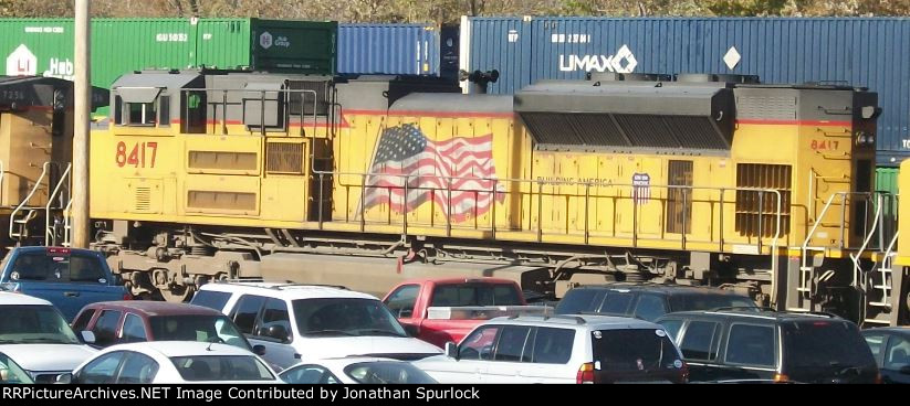 UP 8417, conductor's side view